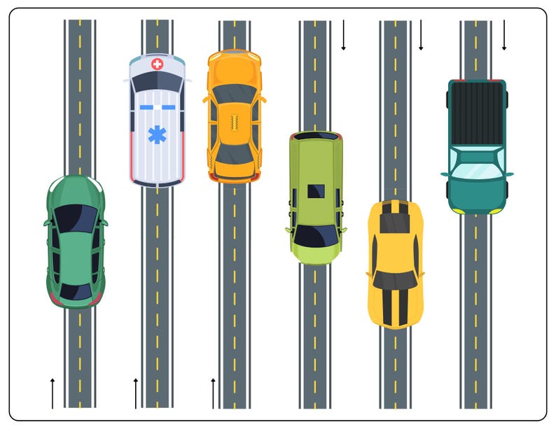 Car Line-up Matching Game, Montessori Fine Motor Skills Activity ...