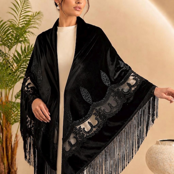 Fringe Shawl Bridal - Etsy