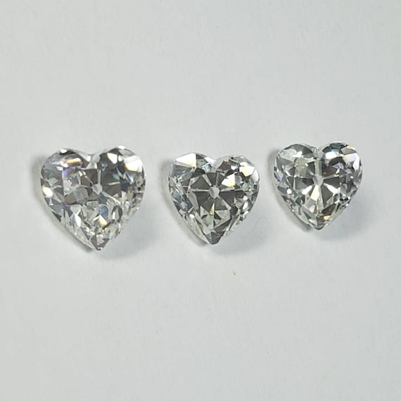 Rare Antique Old Mine Cut HEART Shape Highest Quality Cubic | Etsy