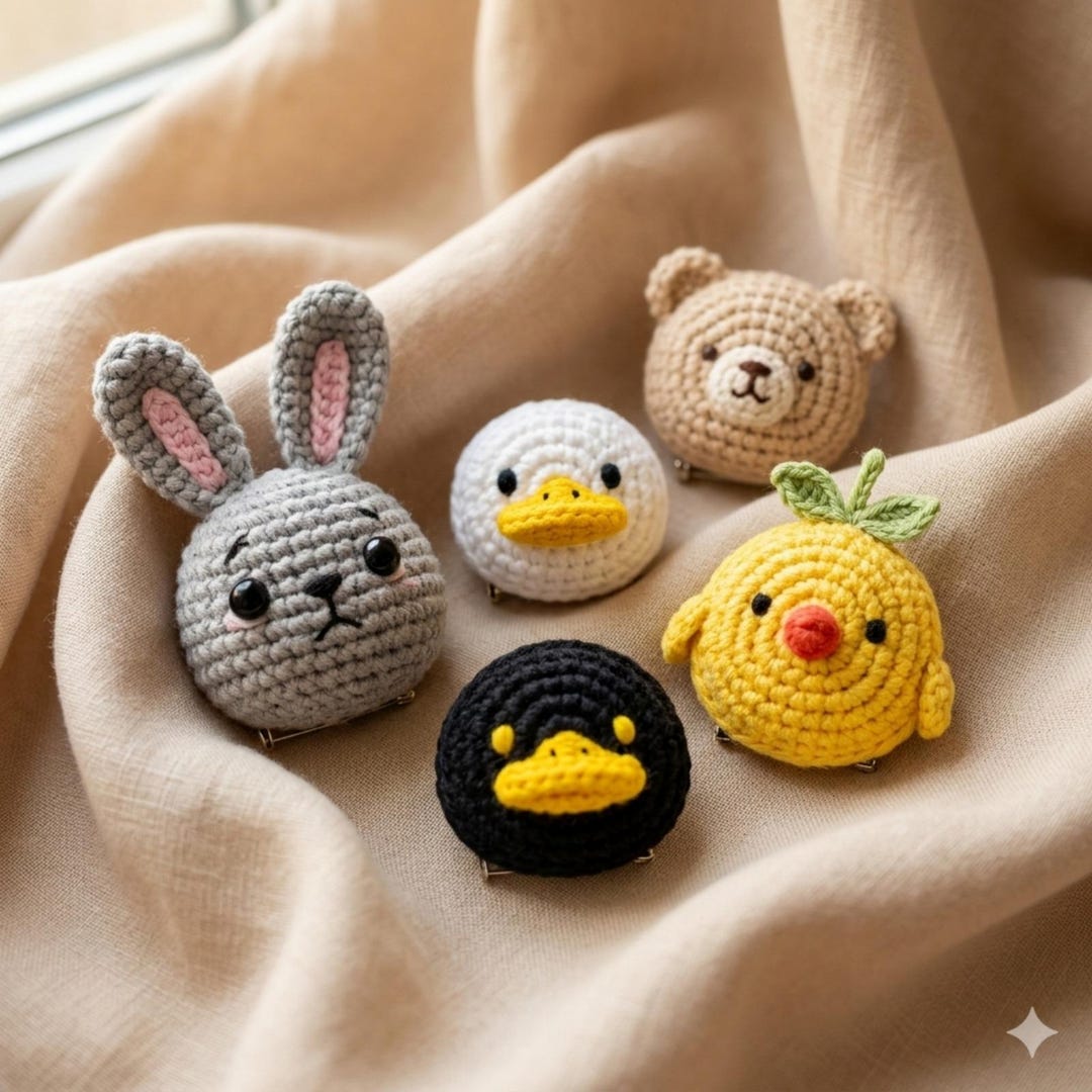 Mini Woodland Amigurumi Crochet Pattern | Tiny Animals (digital ...