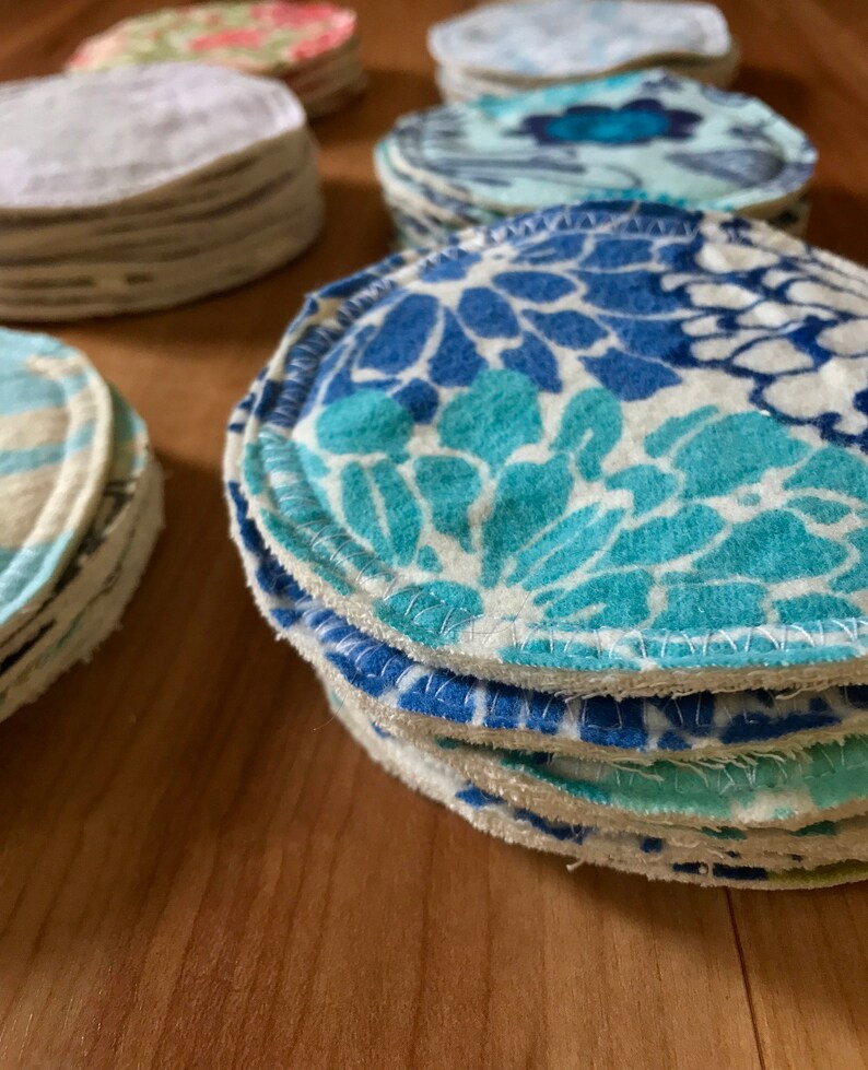 Make up Remover Pads Reusable Eco Friendly Cloth Set of 6 - Etsy