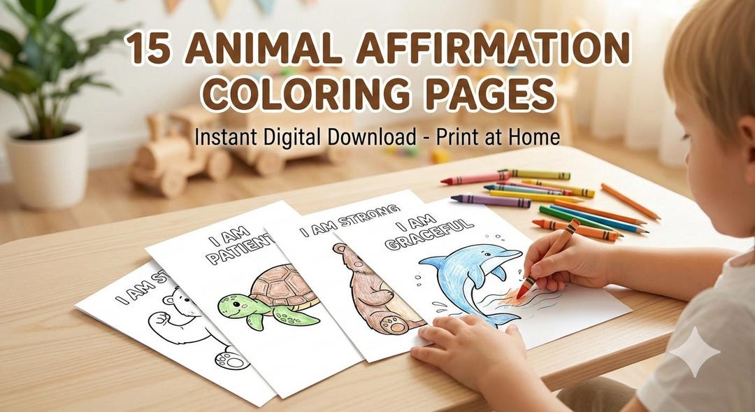 Printable Positive Affirmations Coloring Pages for Kids - 15 Mindful ...