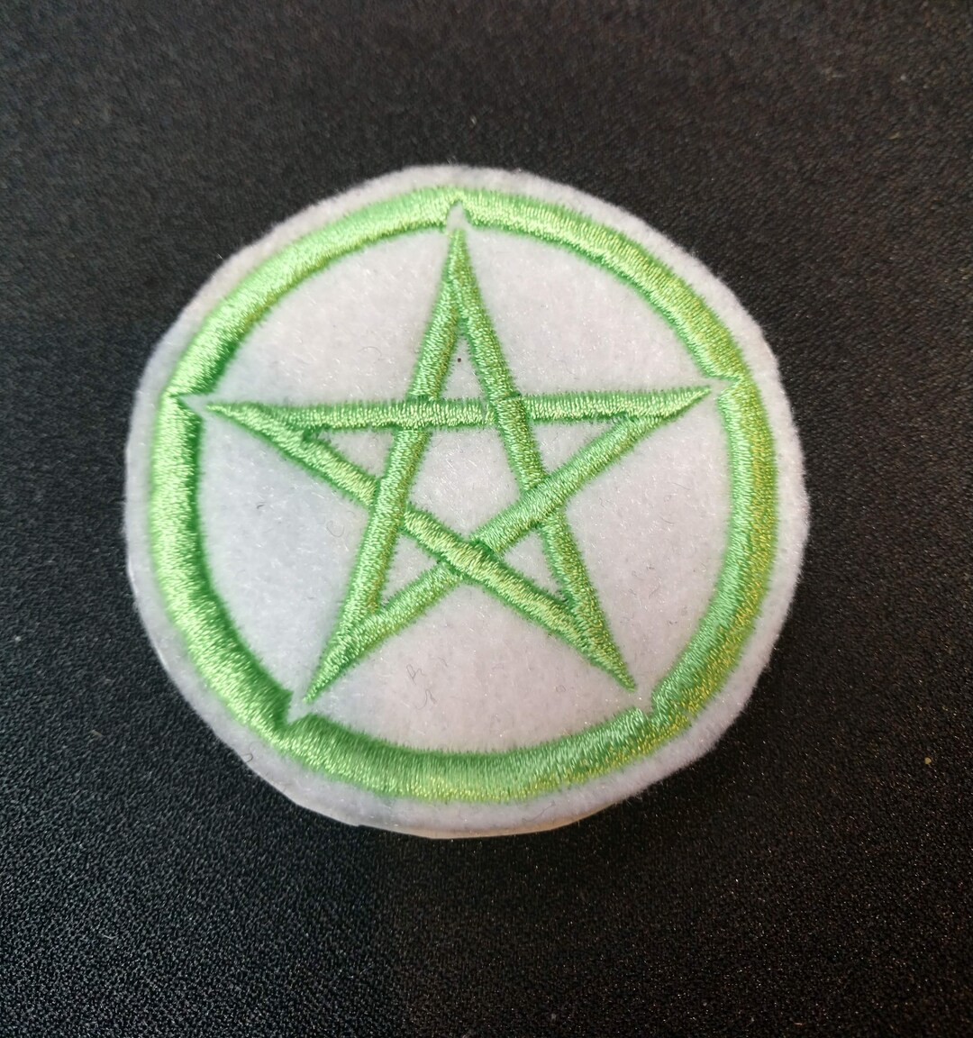 Pentacle Embroidered Patch - Etsy
