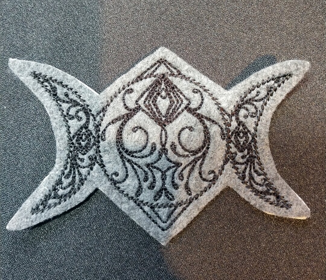 Triple Moon Embroidered Patch - Etsy
