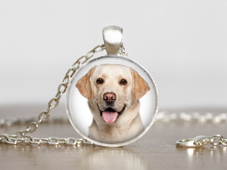 Your Labrador Retriever Dog's Photo on a Necklace - Etsy