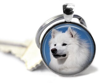 American Eskimo Double Sided American Eskimo Spinning Keychain - Etsy
