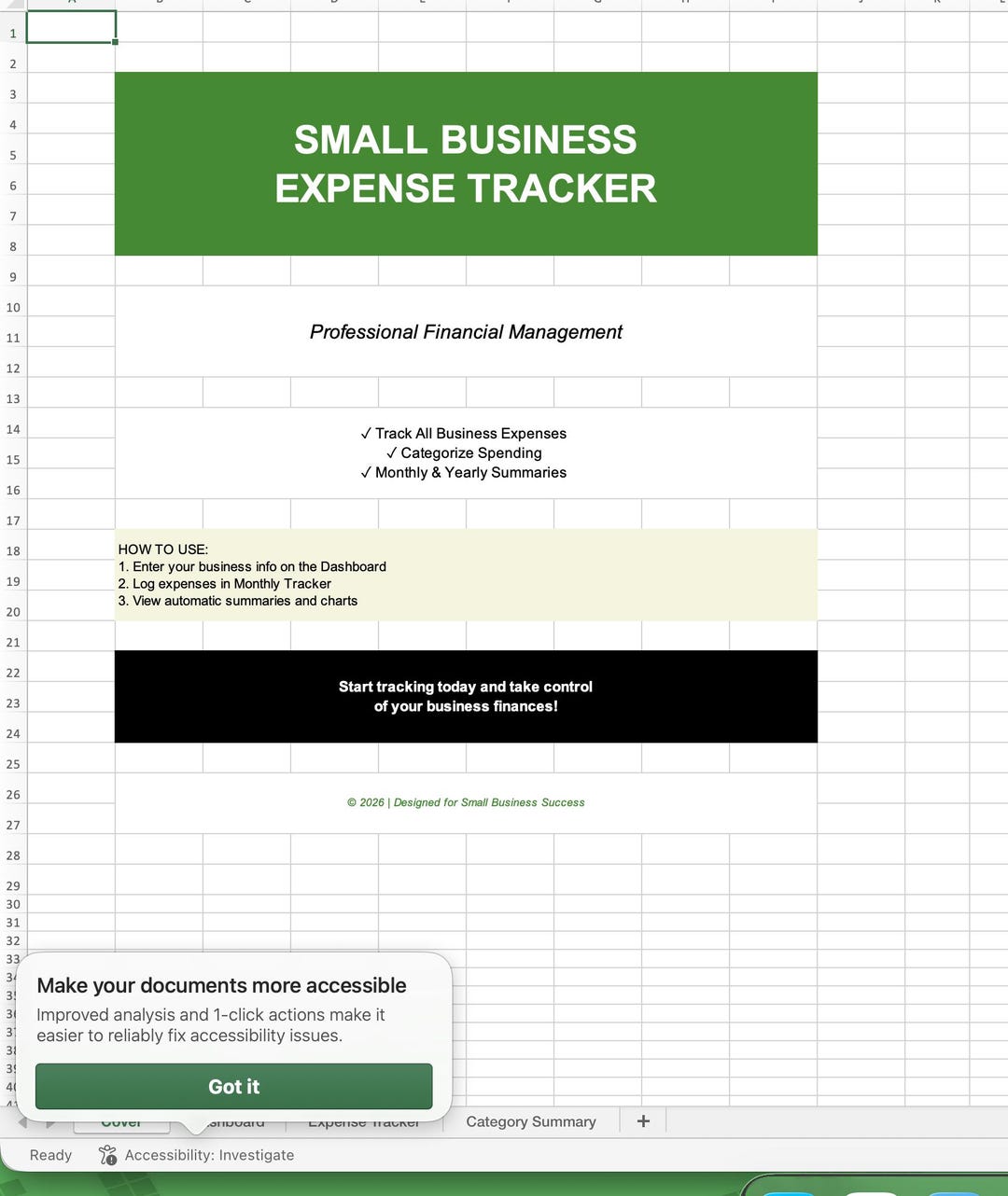 Small Business Expense Tracker - Etsy
