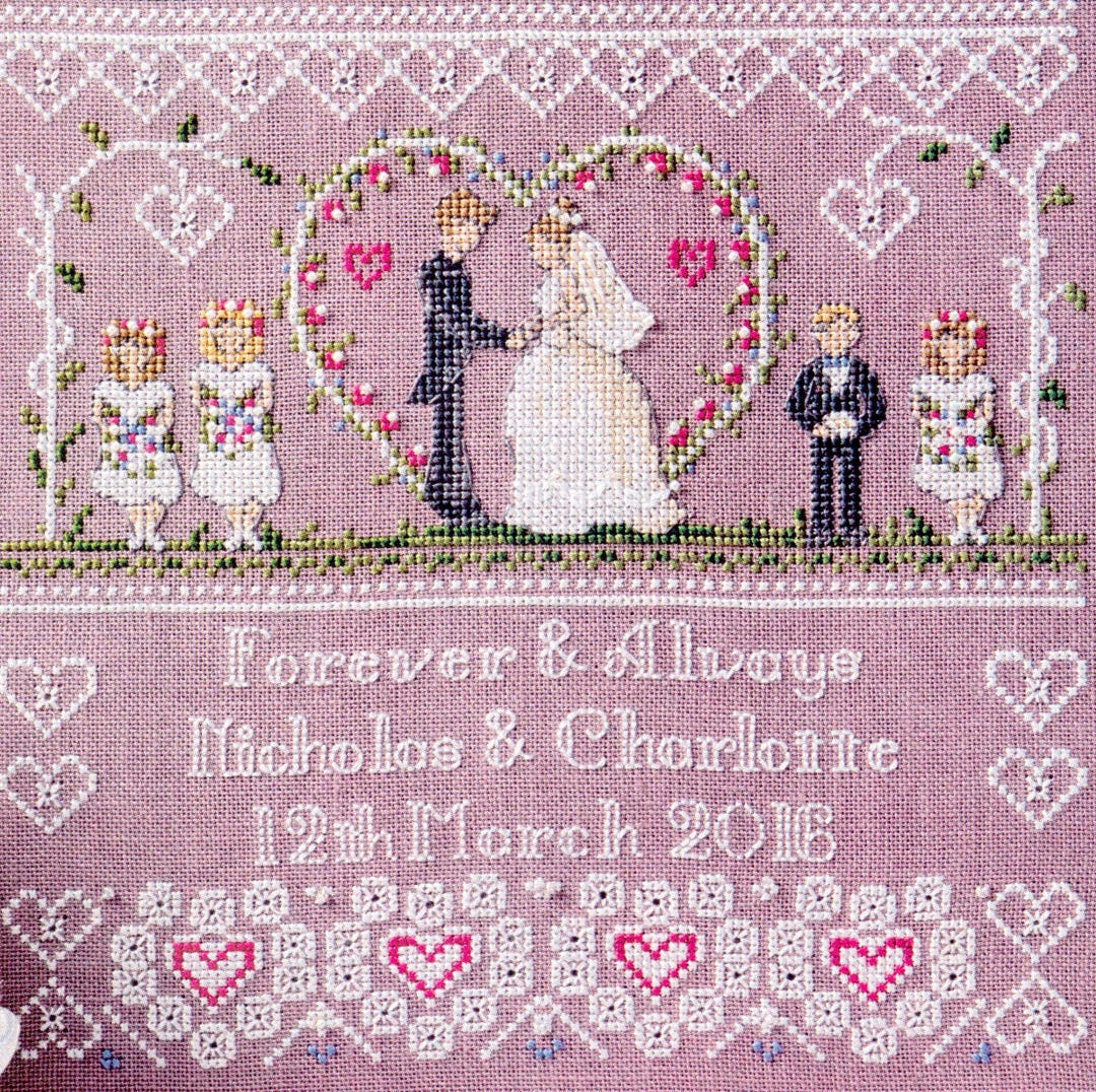 Wedding Sampler Cross Stitch Pattern Bundle - Etsy