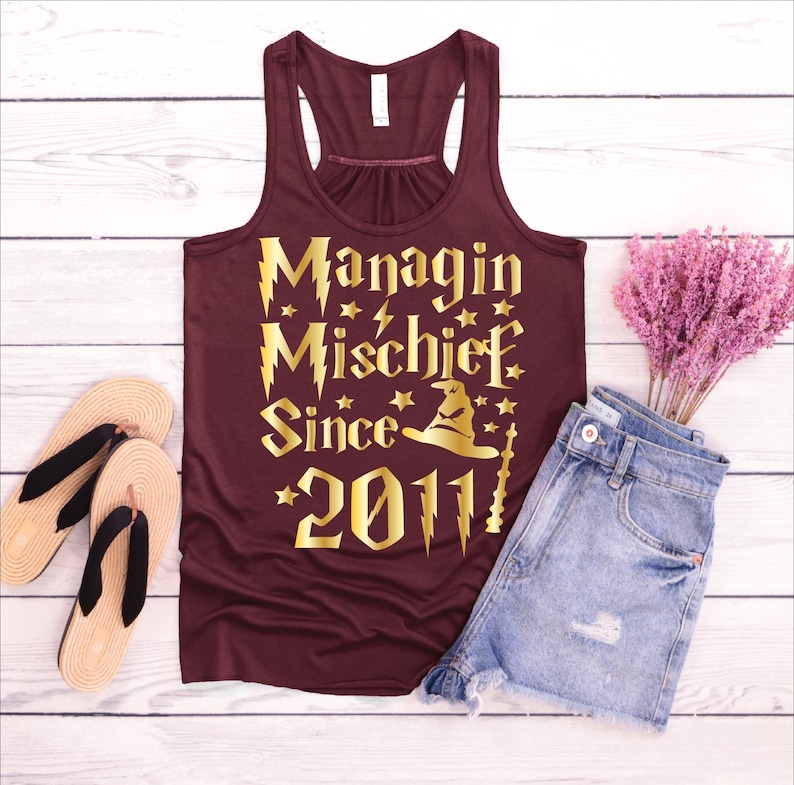 Mischief Tank Tops, 21st Birthday Crew Shirts, Wizard Birthday Apparel ...