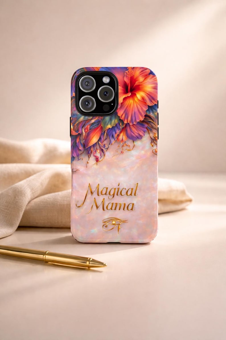 Floral Lily Mother's Day Phone Case, Whimsical Spiritual iPhone Samsung ...