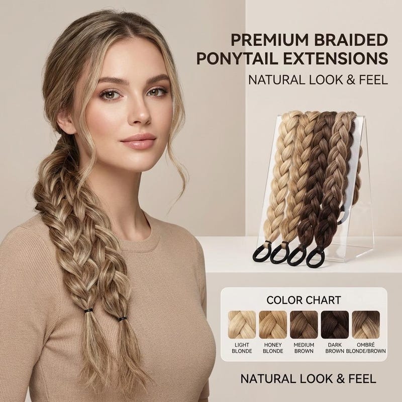 Boho Pony Braids - Etsy UK