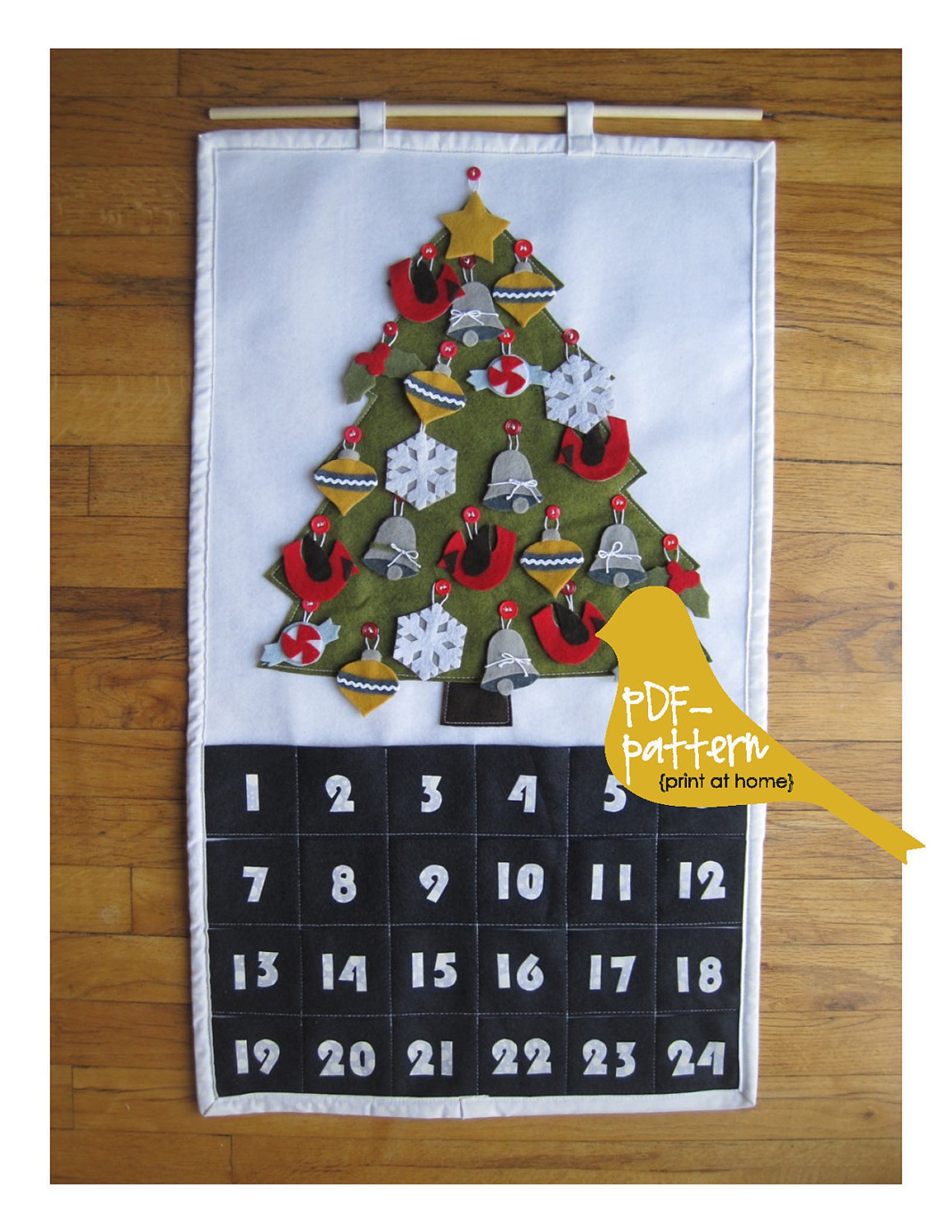 Christmas Advent Calendar PDF INSTANT DOWNLOAD Sewing - Etsy