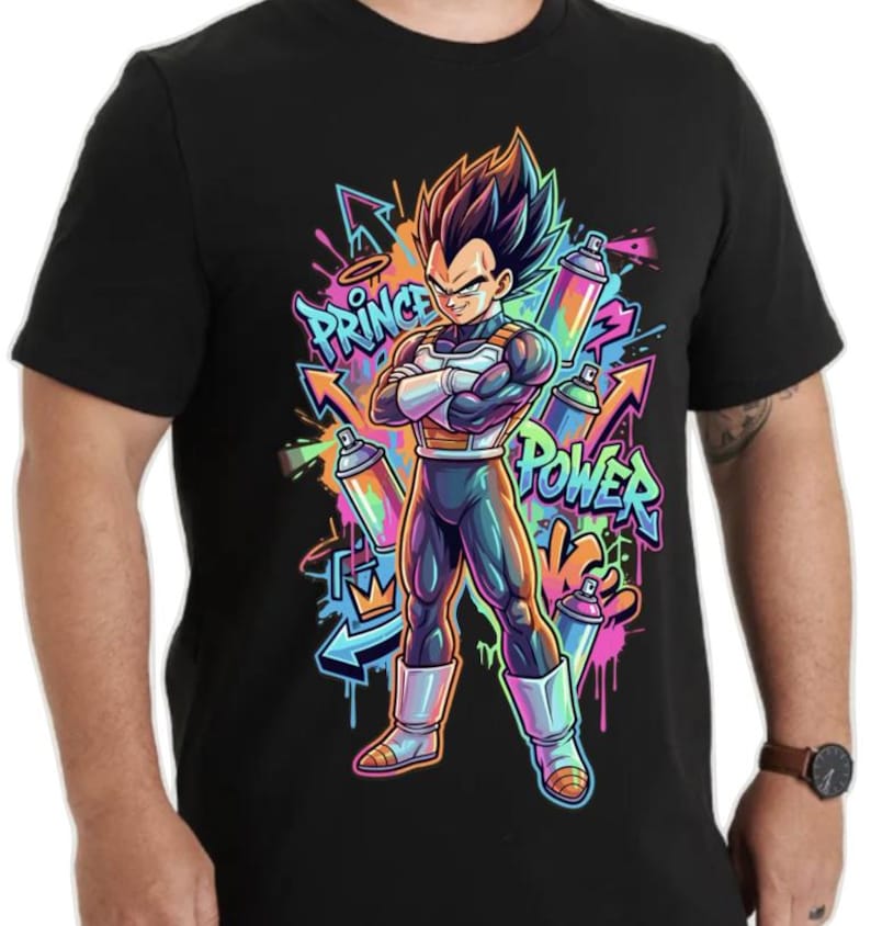 Dragon Ball Anime Graffiti PNG Bundle | Neon Street Art T-shirt Designs ...
