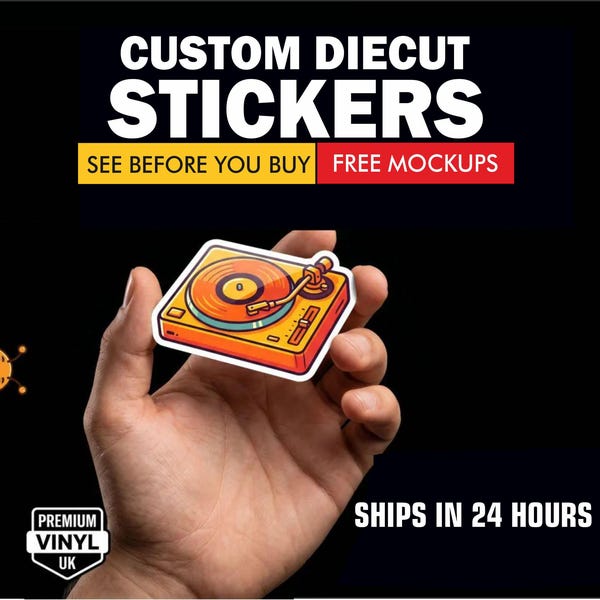 Plastic Sticker Logo - Etsy UK