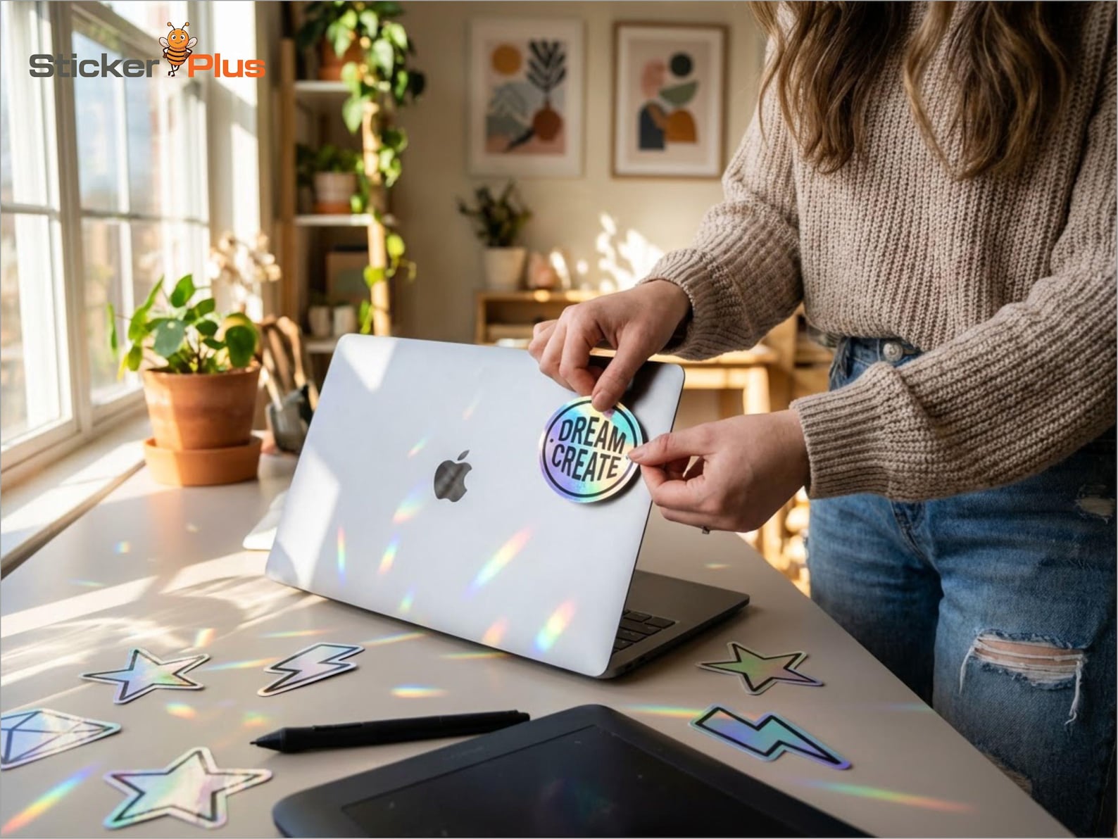 Holographic Stickers | Custom Holographic Stickers | Rainbow Holo ...