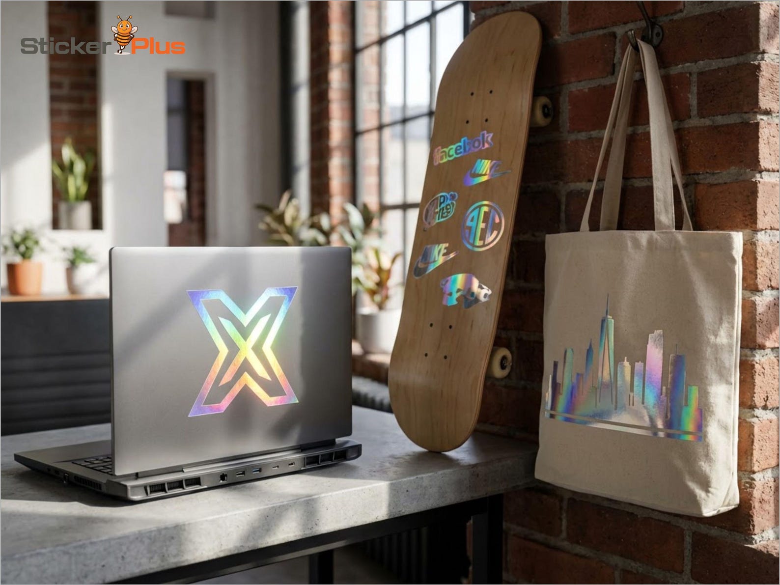 Holographic Stickers | Custom Holographic Stickers | Rainbow Holo ...