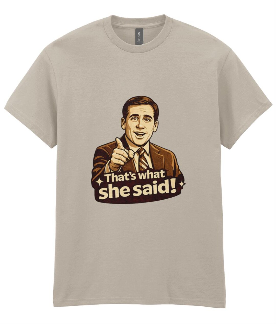 The Office US Michael Scott "twss" T-shirt Sand - Etsy