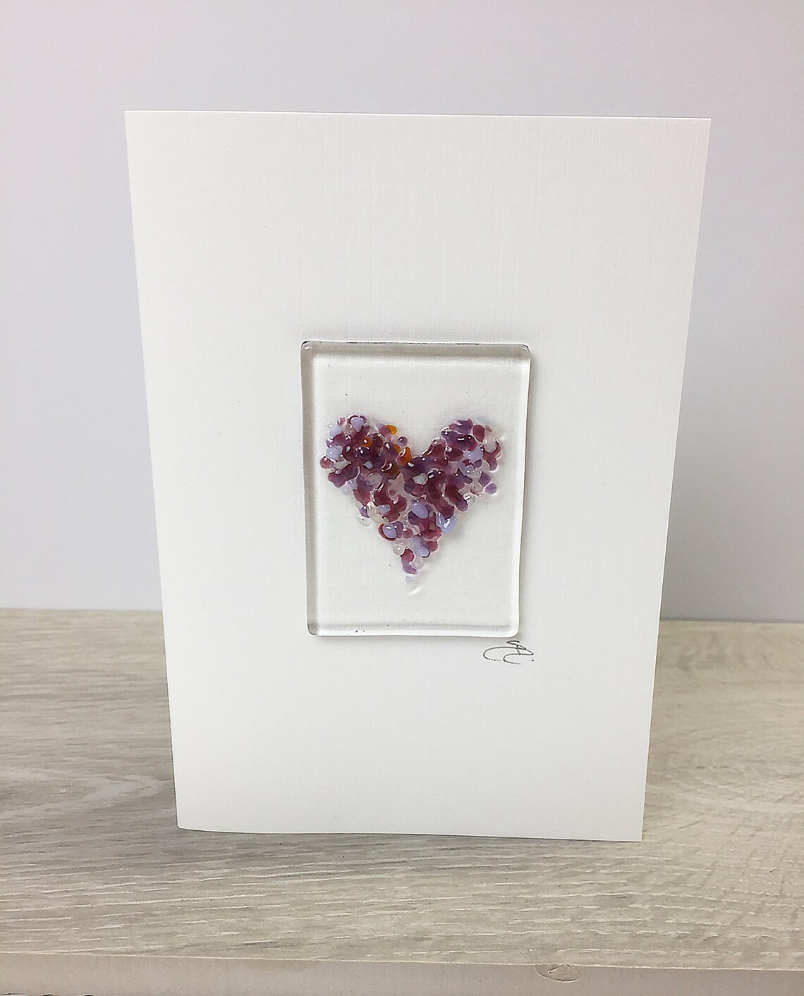 Fused Glass Card | Etsy UK