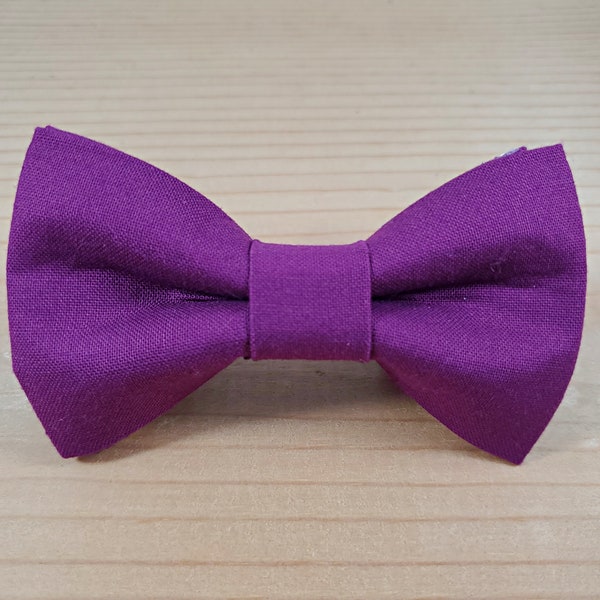 Purple Dog Bow Tie - Etsy