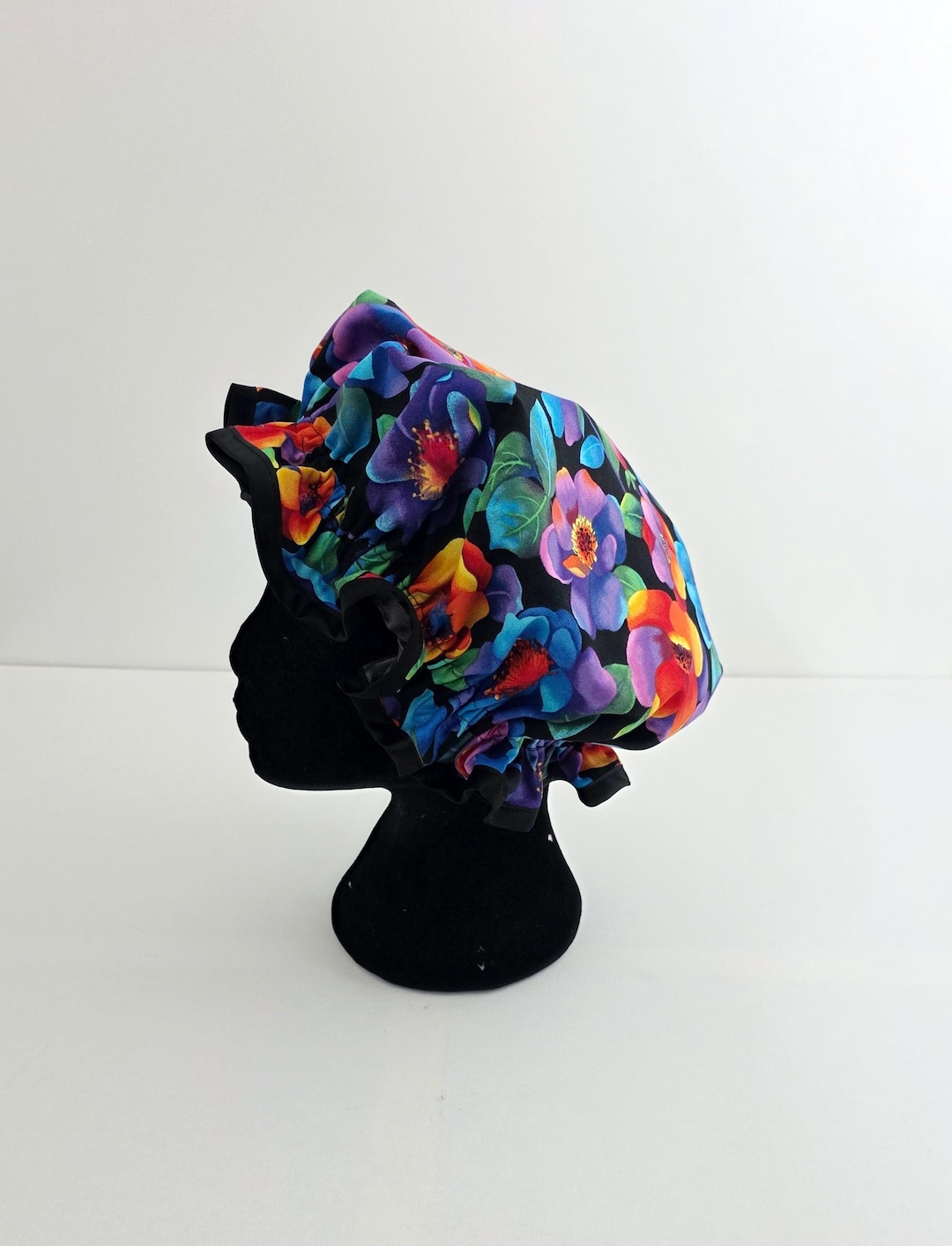 Vibrant Floral Shower Cap - Etsy