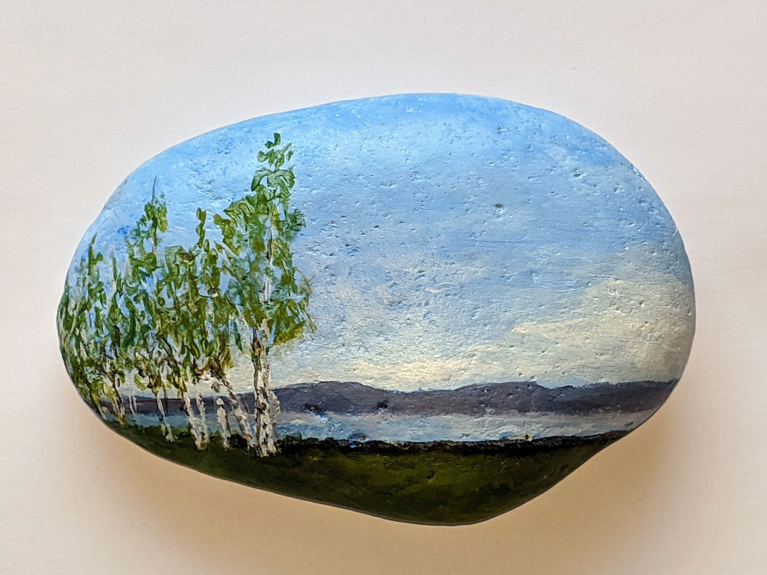 Rock Painting Landscape - Etsy