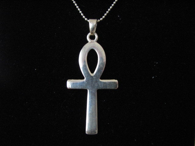 Original Classic Large Ankh Pendant Necklace Sterling Silver, Key of ...