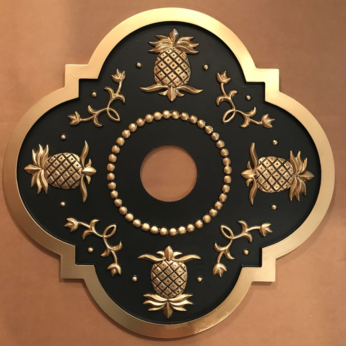 Ceiling Medallions Pineapple Ceiling Medallion Pineapples - Etsy