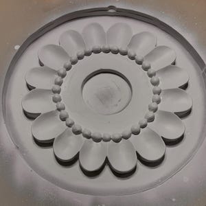 Small Flower Ceiling Medallion: Hand-carved Lightweight Resin Decor - Etsy
