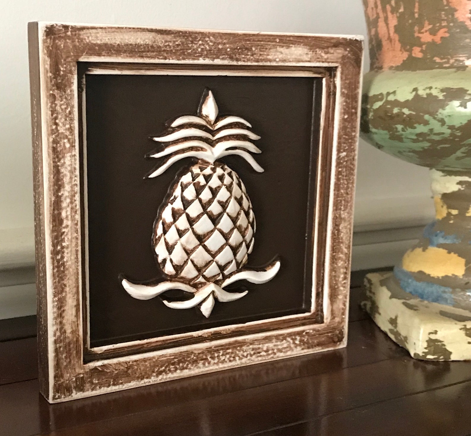 Pink Pineapple Decor Pink Pineapples Pineapple Decor Shabby | Etsy