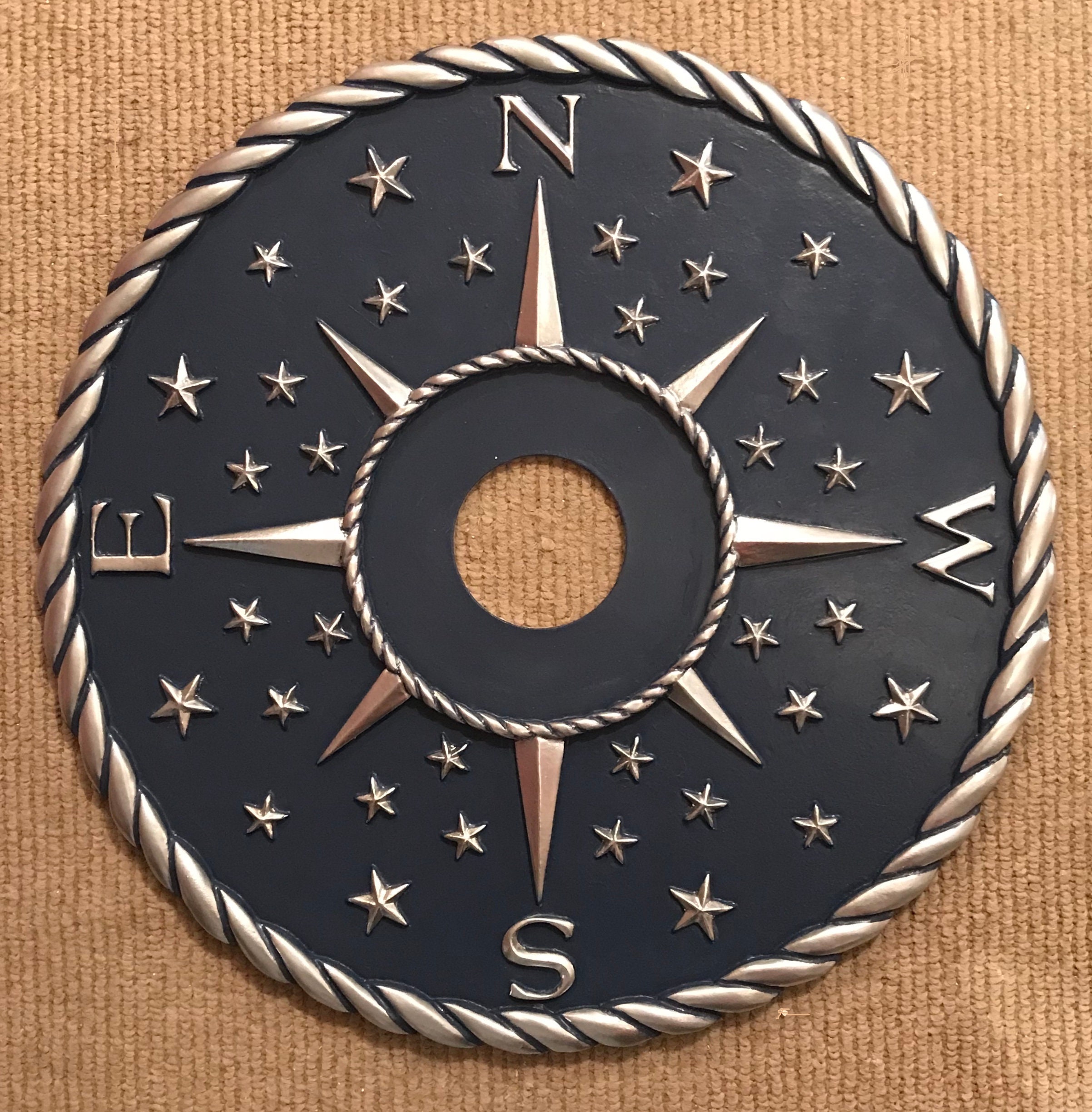 Compass Ceiling Medallion Compass Rose Ceiling Medallion | Etsy