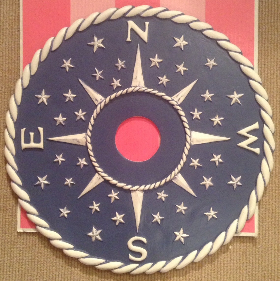 Compass Rose Ceiling Medallion Compass Rose Compass Decor | Etsy
