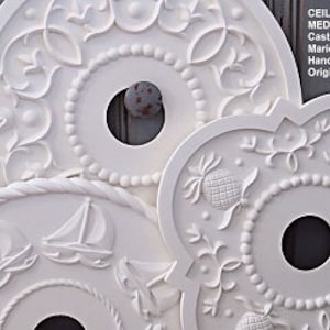 Pineapple Decor, Pineapple Ceiling Medallion, Pineapples, White Decor ...