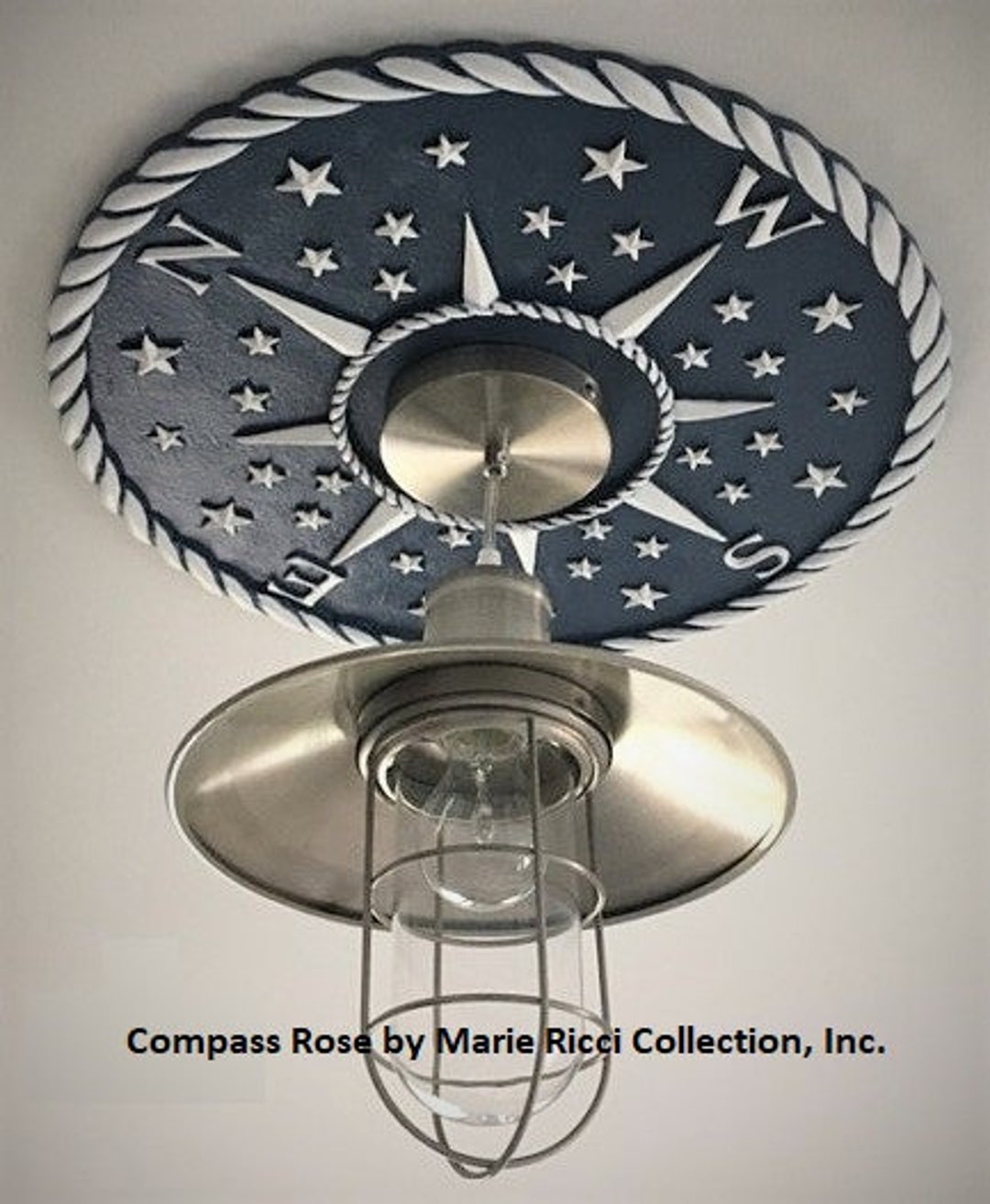 Nautical Compass Decor, Compass Rose, Compass Ceiling Rose, Compass ...