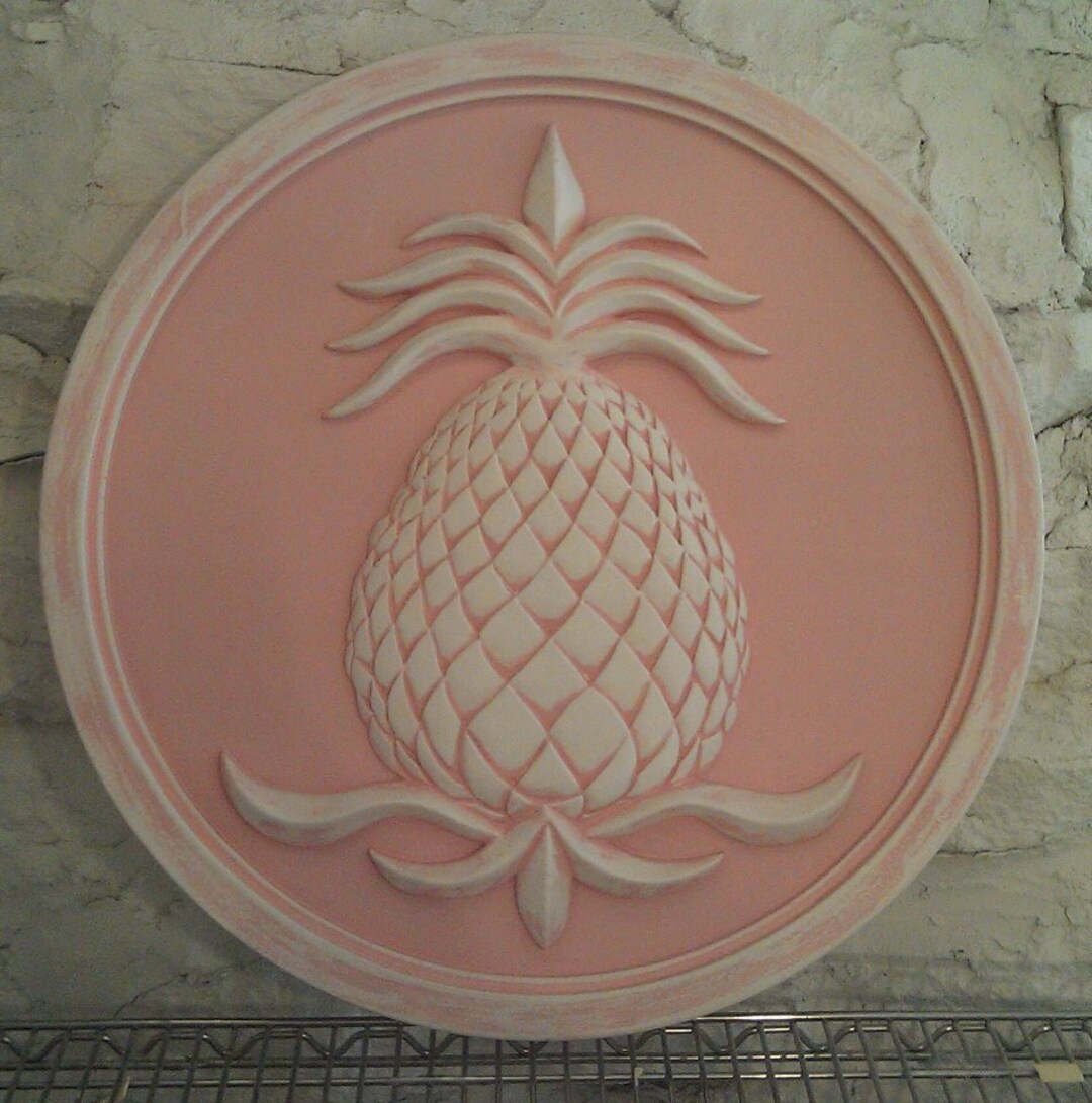Pink Pineapple Welcome Sign: Farmhouse Garden Decor (24 Inch) - Etsy