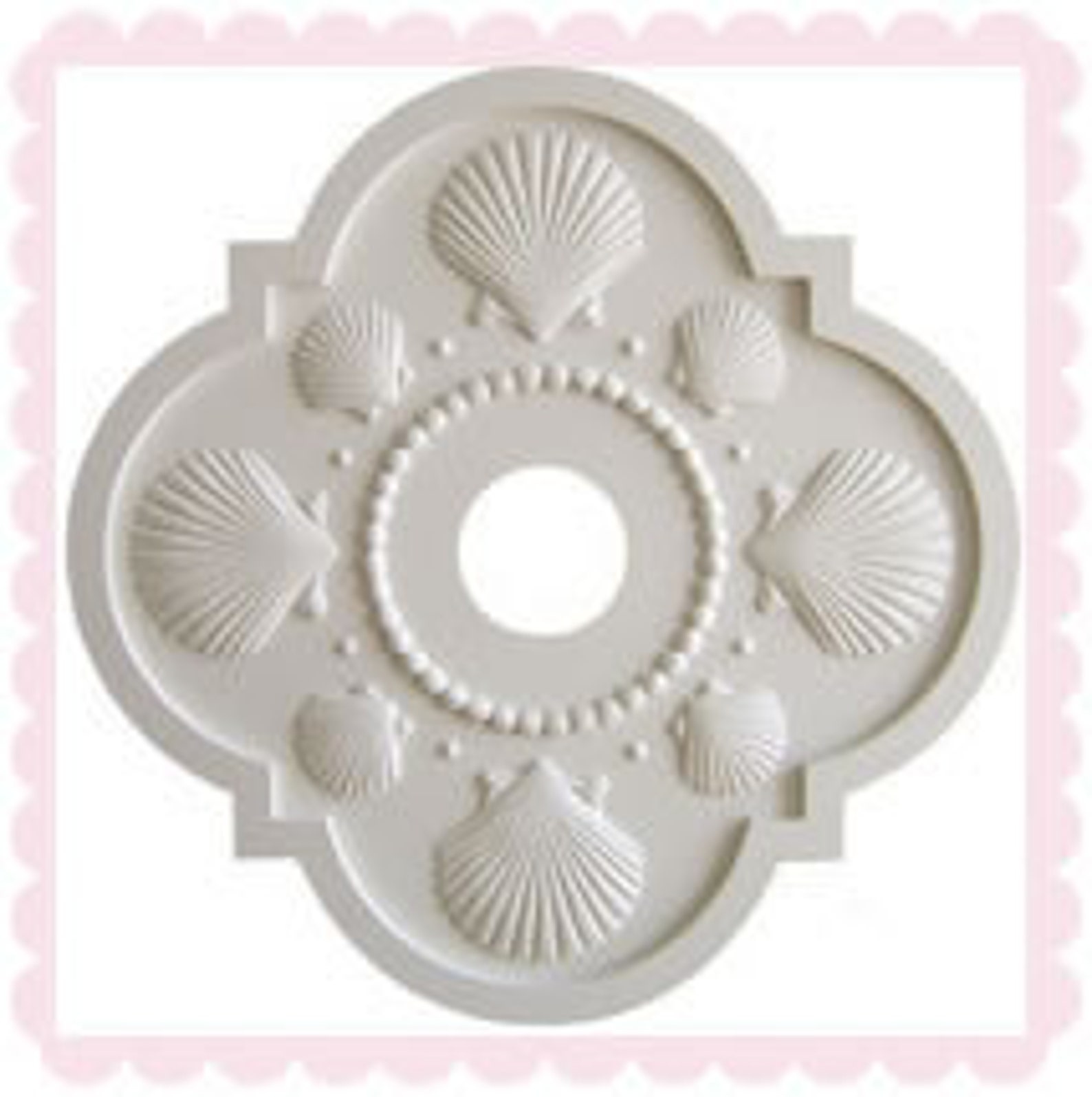Seashell Ceiling Medallion Ceiling Medallions White Ceiling - Etsy