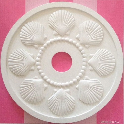 Seashell Ceiling Medallion Seashells Seashell Decor Ceiling - Etsy