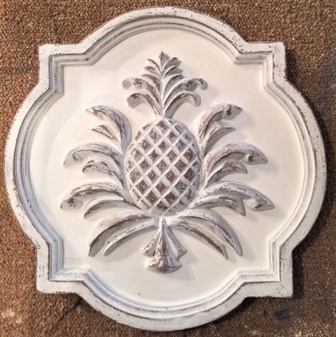 Pineapples Pineapple Plaqueswhite Pineapples Farmhouse | Etsy