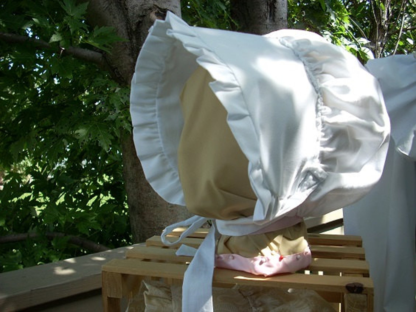 Ladies Bonnet Pure White | Etsy