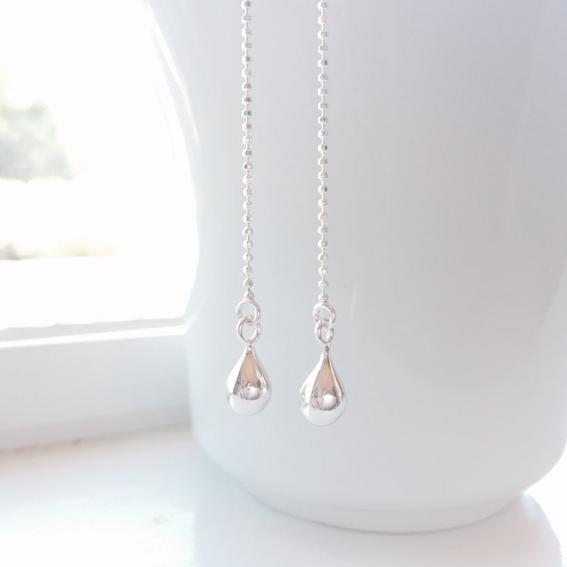 Ear Thread Earrings - Etsy