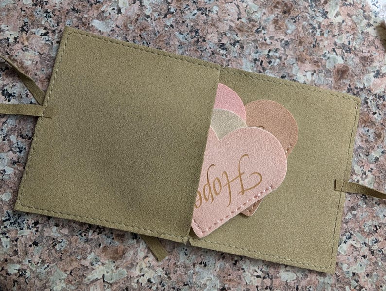 Christian Book Place Markers Bookmarks Leatherette Faith Hope Love ...