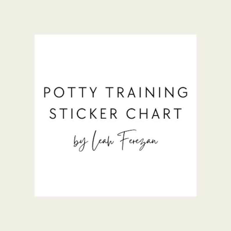 Potty Training Sticker Charts - Etsy