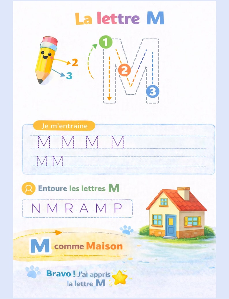 Preschool Alphabet Tracing PDF – Educational Workbook Letters A to Z ...