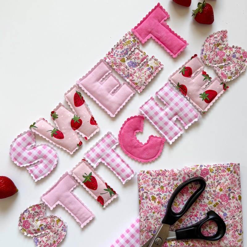Hand Sewn Name Garland - Etsy
