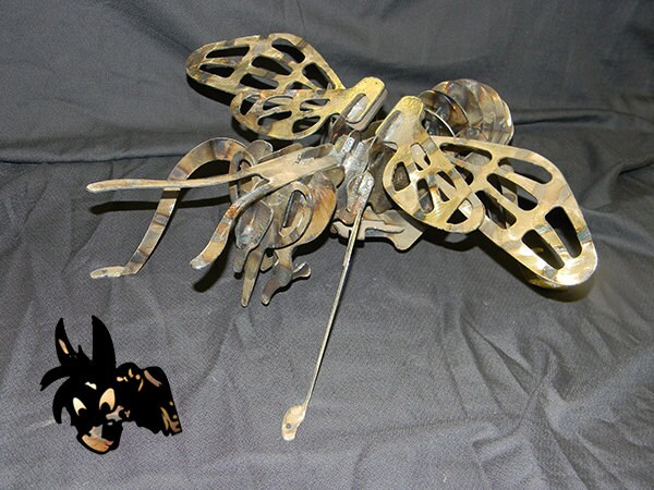 A Metal Art Bumble Bee, Steel Bee Art - Etsy