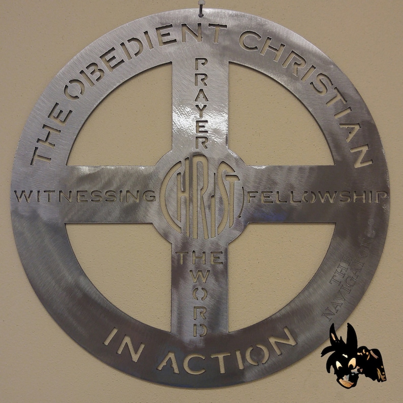 Obedient Christian Metal Art Sign English Version - Etsy