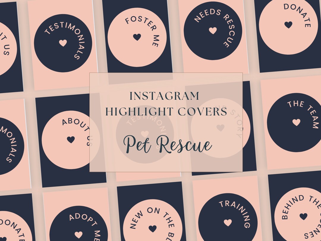Dog Instagram Highlight Covers | Animal Rescue Cover Icons | Dog Rescue ...