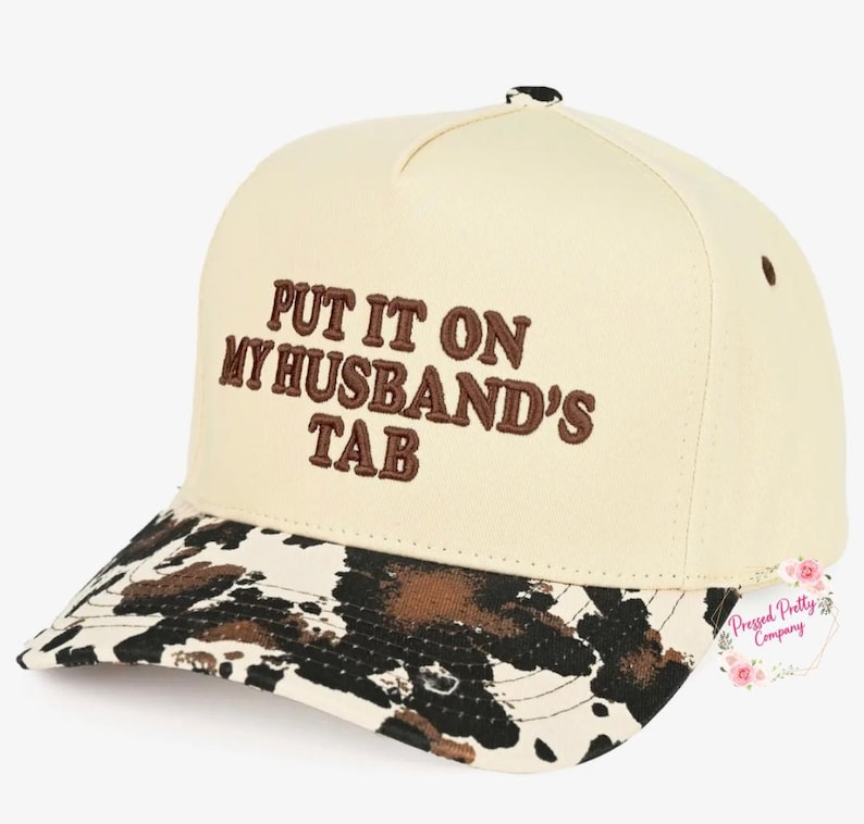 Put It on My Husband’s Tab Hat | Funny Wife Trucker Hat | Girls Trip ...