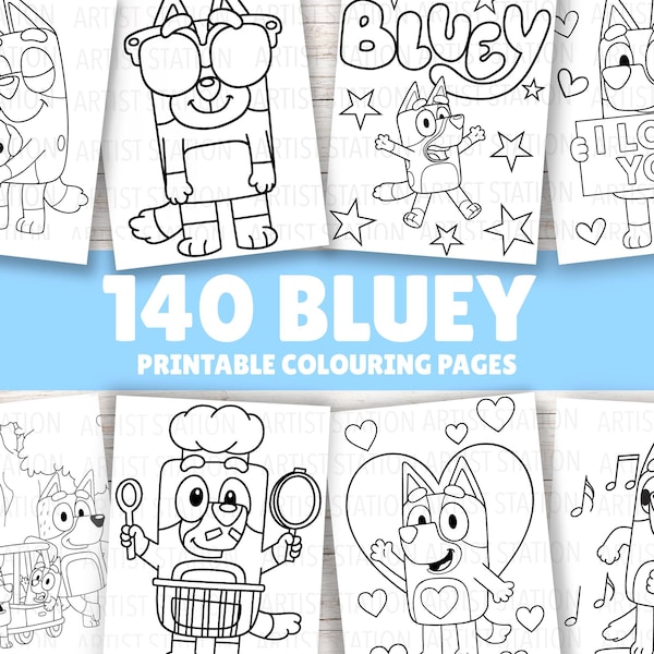 Bluey Fan Art - Etsy UK