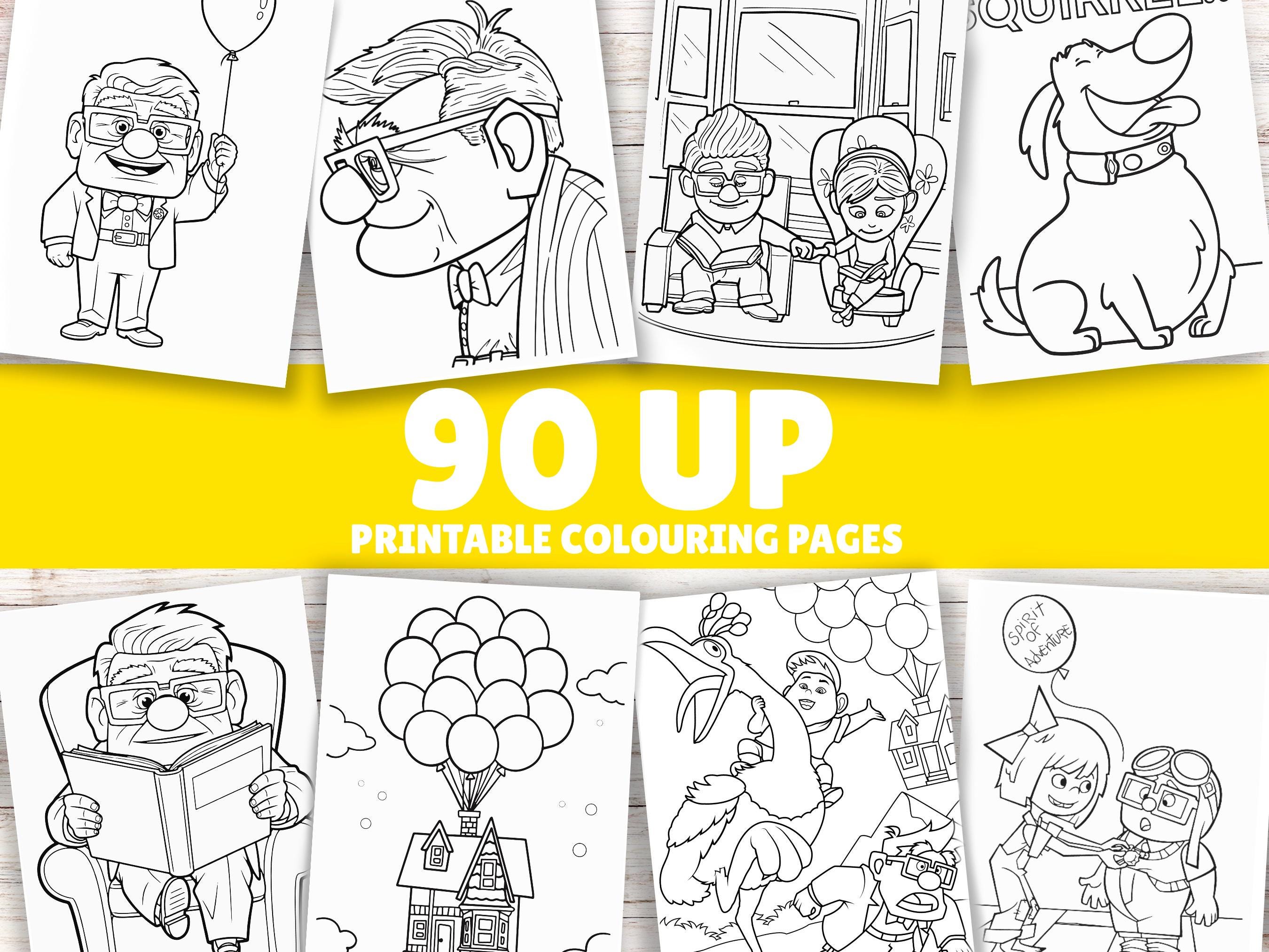 UP Coloring Pages | Printable PDF for Kids | Pixar Character Coloring ...