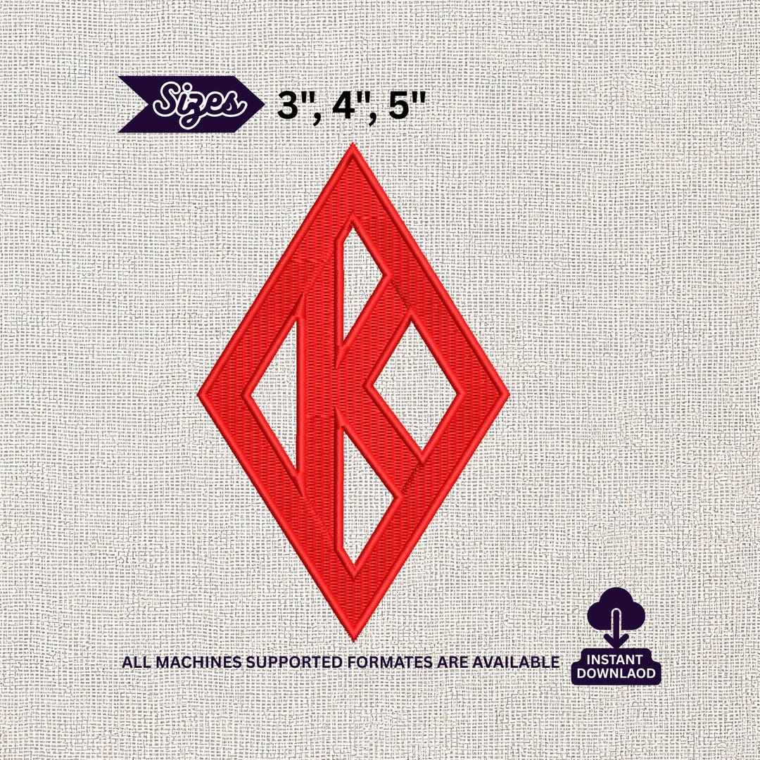 Kappa Alpha Psi Embroidery Design, KAPSI Greek Letter Stitch File, Nupe ...